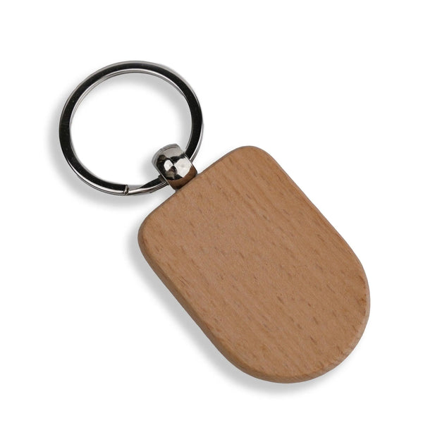 Wood Keychain Arch with Key Ring (5 Pack) | Bulk Prices