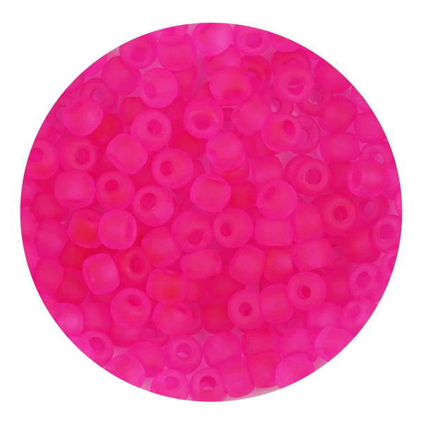 Glass Seed String Beads - Frosted Orchid (4mm) | Bulk Prices