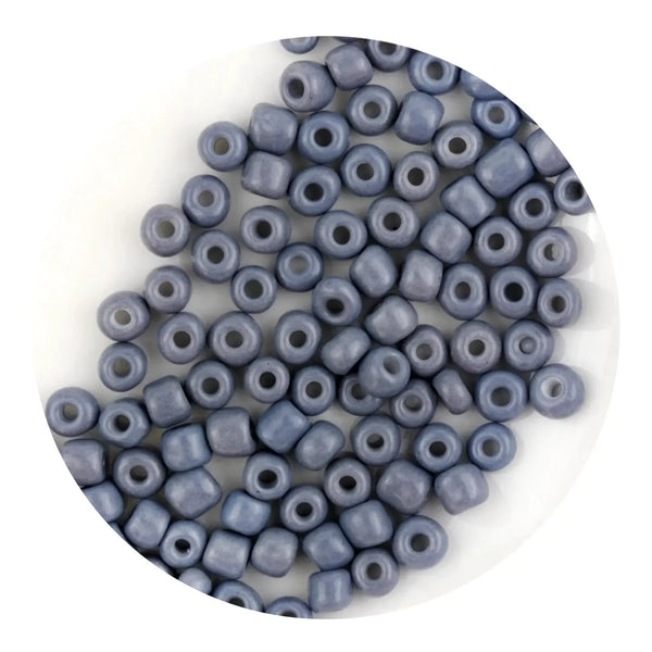 Glass Seed String Beads - Gray (220 Beads - 3mm) | Bulk Prices